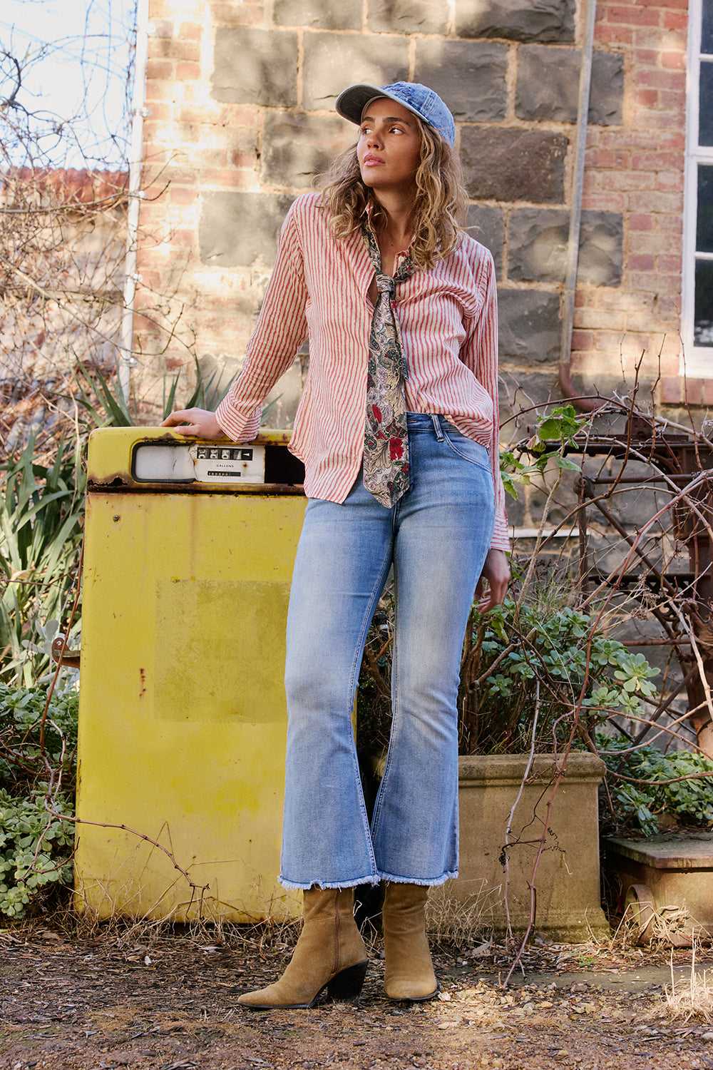 COLLINS Red Stripe Shirt – Italian Star