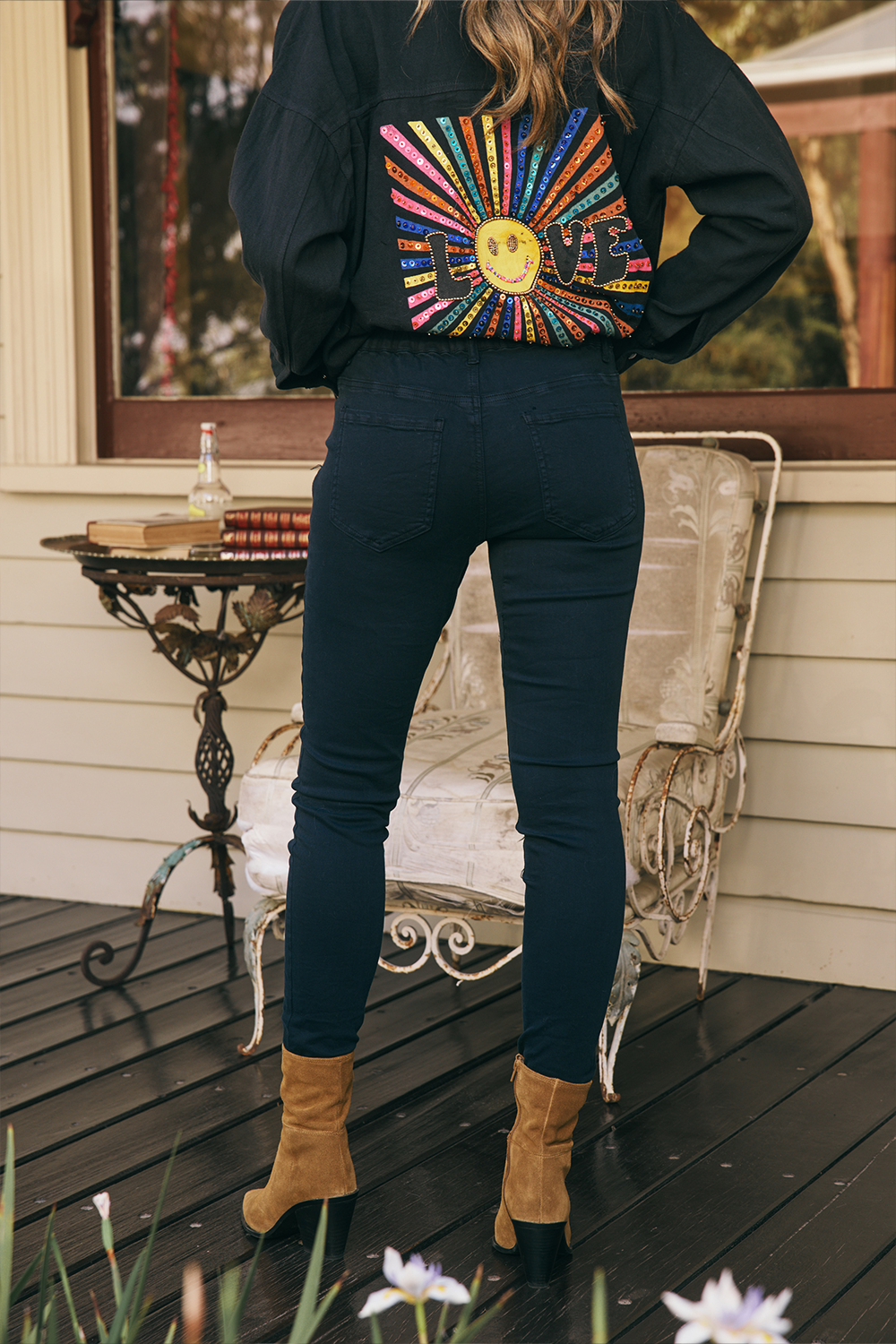 EMMA Navy Denim Skinny Leg Jean – Italian Star